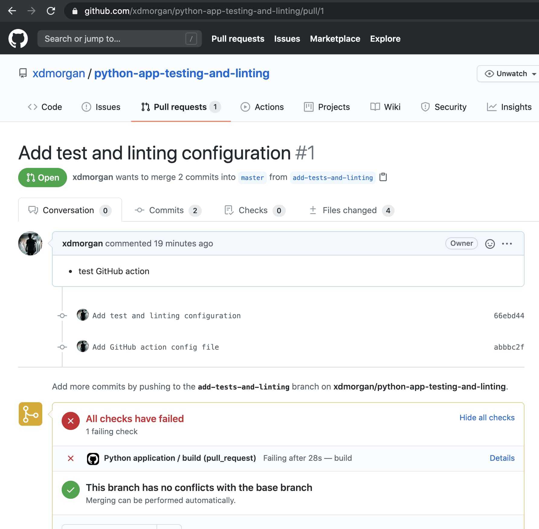 Automated Testing and Linting for Python Projects